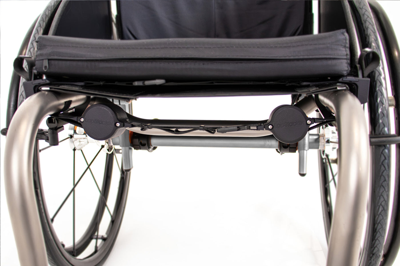 LapStacker - Retractable carry system for wheelchairs